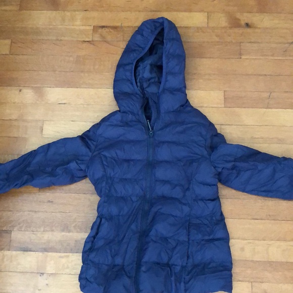 Jackets & Coats | Uniqlo Girls Blue Jacket | Poshmark